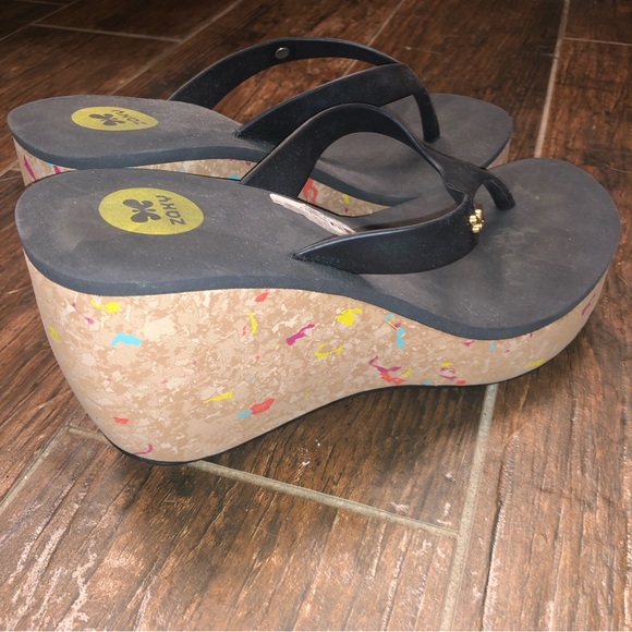 Shoes | Zaxy Thong Wedges | Poshmark